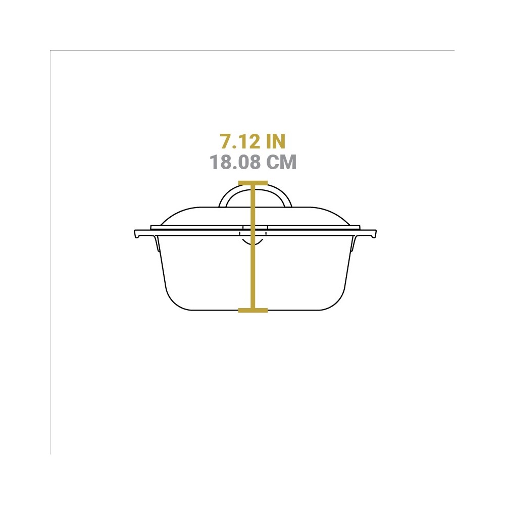 Cacerola con tapa hierro fundido Lodge 30cm | Paelleros Roger
