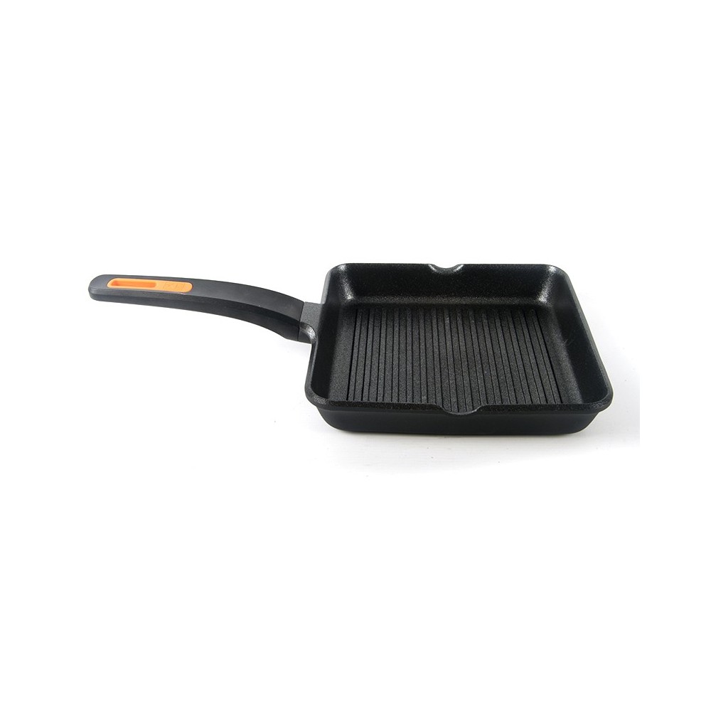 Grill rayas 22 x 22 cm de aluminio fundido 6mm | Paelleros Roger