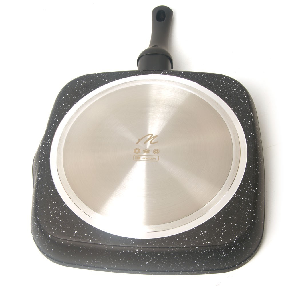 Asadora lisa Piedra 28 x 28 cm